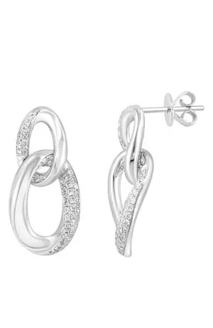 EFFY Diamond Interlocking Circle Drop Earrings