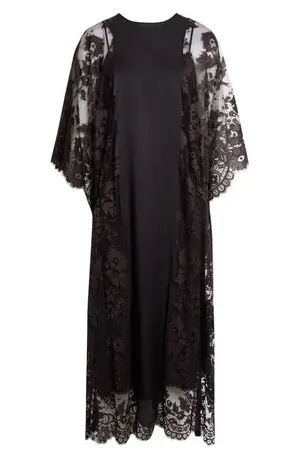 Zimmermann Valiant Silk & Lace Midi Dress
