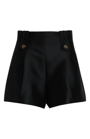 Zimmermann Valiant Tailored Wool & Silk Shorts