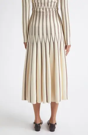 Zimmermann Rebellion Stripe Sweater Skirt