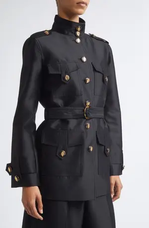Zimmermann Valiant Wool & Silk Utility Jacket