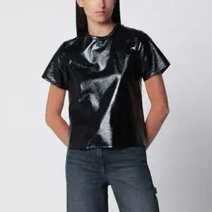 COURREGES Vinyl Top With Embroidered Logo