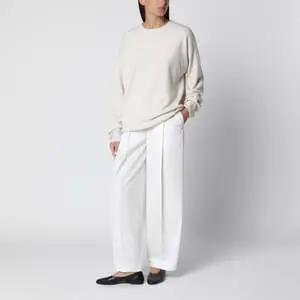 Extreme Cashmere Paolo Bone Cashmere Crewneck Sweater - Beige