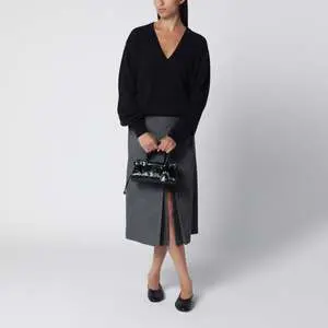 Extreme Cashmere Ben Navy Cashmere V-neck Sweater