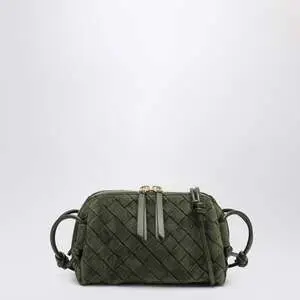 Bottega Veneta Concert Woven Leather Pouch - Green