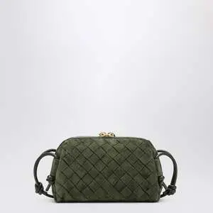 Bottega Veneta Concert Woven Leather Pouch - Green