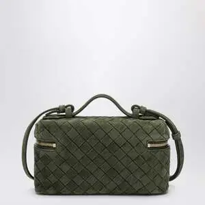 Bottega Veneta Bang Bang Vanity Case In Dark Suede