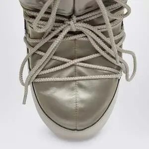 Moon Boot Icon Low Glance Boots In Platinum