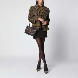 Valentino Garavani Djuna Medium Suede And Nappa Shoulder Bag