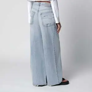 Balenciaga Wide-leg Light Cotton Jeans