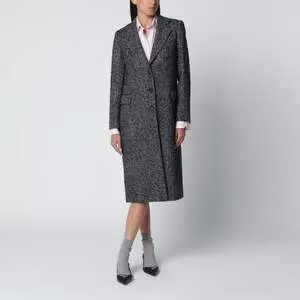 Tagliatore Single-breasted Herringbone Coat In Wool Blend