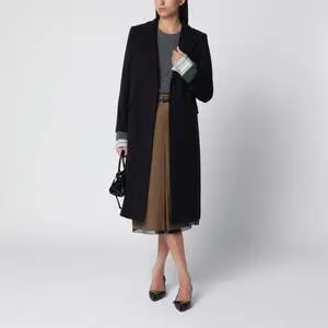 Tagliatore Single-breasted Coat In Wool Blend