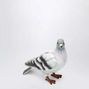 JW Anderson Pigeon Pouch In Resin Shaped Like A Pigeon - Grey