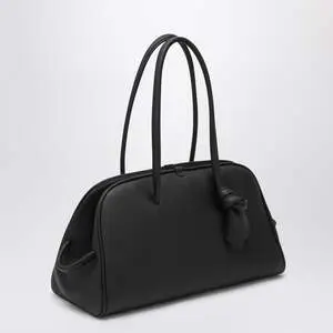 Jacquemus Medium Turismo Bag In Leather - Black