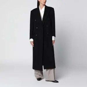 Tagliatore Double-breasted Wool Coat - Black