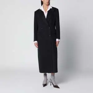 Tagliatore Double-breasted Anthracite Wool Coat - Grey