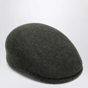 Loro Piana Moss Wool Felt Flat Cap