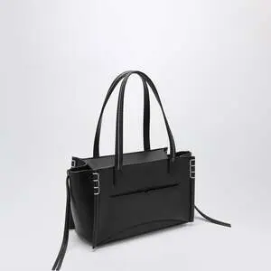 JW Anderson Elongated Loafer Cabas Bag In Smooth Full-grain Calf Leather - Black