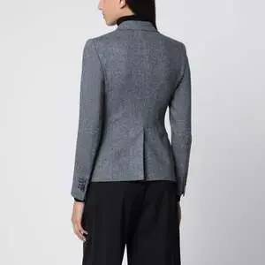 Tagliatore Double-breasted Herringbone Wool And Cashmere Jacket
