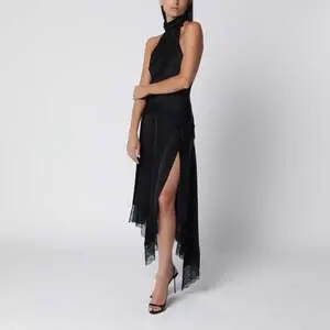 Andamane Tish Cupro Satin Maxi Dress - Black