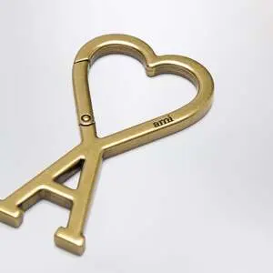 AMI Paris De Caur Keyring With Gold-tone Clasp