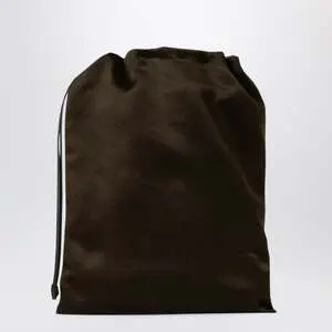 THE ROW Ray Dark Silk Pouch