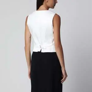 Max Mara Linen Canvas Waistcoat