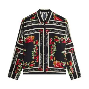 Kith Siena Cherry Button Up Shirt - Black