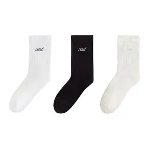 Kith 3-pack Lightweight Cotton Classic Crew Socks 'multi - Multicolor
