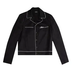 Amiri Long-sleeve Pajama Jacket - Black