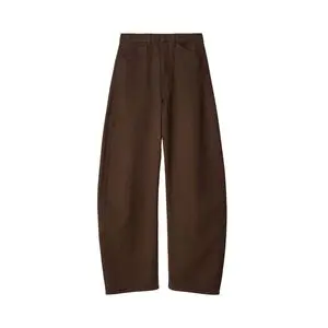 LEMAIRE High Waisted Curved Pants 'ristretto - Brown