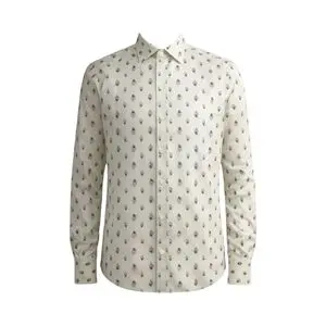 Amiri Peacock Long-sleeve Shirt 'ivory/green - Cream