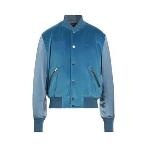Amiri Velvet Satin Bomber - Blue