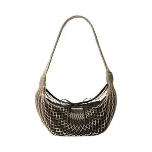 LEMAIRE Croissant Filt Bag 'beige/marron Glace - Tan