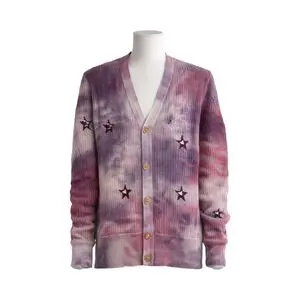 Amiri Tie Dye Stars Cardigan - Multicolor