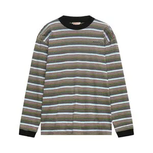 Marni Crew Neck Long-sleeve T-shirt 'cobalt