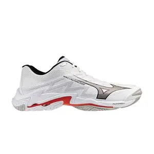 Mizuno Wave Lightning Elite 'white Grey Red - Black
