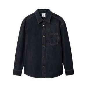Casablanca Raw Denim Shirt 'indigo - Blue