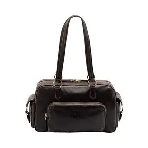 Miu Miu Nappa Old Pocket Bauletto 'caffe - Brown