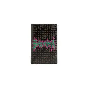 Balenciaga Snob Passport Holder /metal Grass - Black