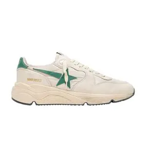 GOLDEN GOOSE Running Sole White - Green