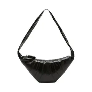 LEMAIRE Medium Croissant Bag 'obsidian - Green