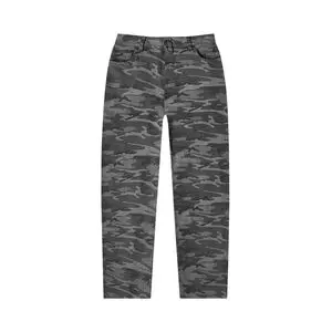 Balenciaga Wid-leg Printed Jeans 'washed - Black
