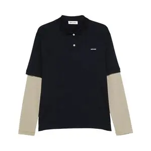 Miu Miu Jersey Layers Polo 'blu/oliva - Blue