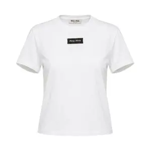 Miu Miu Jersey Girocollo 'bianco - Cream