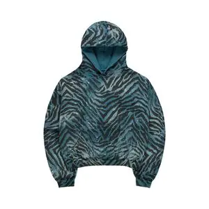 SKYLRK Coachella Zebra Hoodie - Blue
