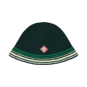 Casablanca Stripe Crochet Hat - Green
