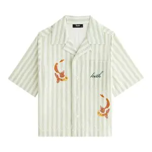 Kith Embroidered Thompson Camp Shirt 'sage - Green