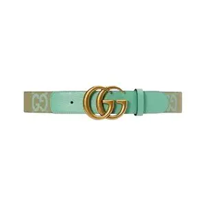 Gucci Gg Marmont Jumbo Belt 'mint - Green
