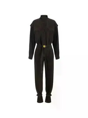 Elisabetta Franchi Denim Jumpsuit - Brown